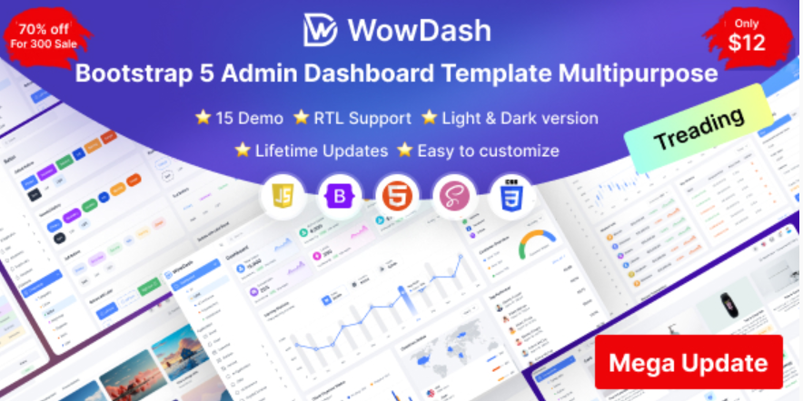 Bootstrap Admin Dashboard Template Multipurpose – WowDash – My Blog